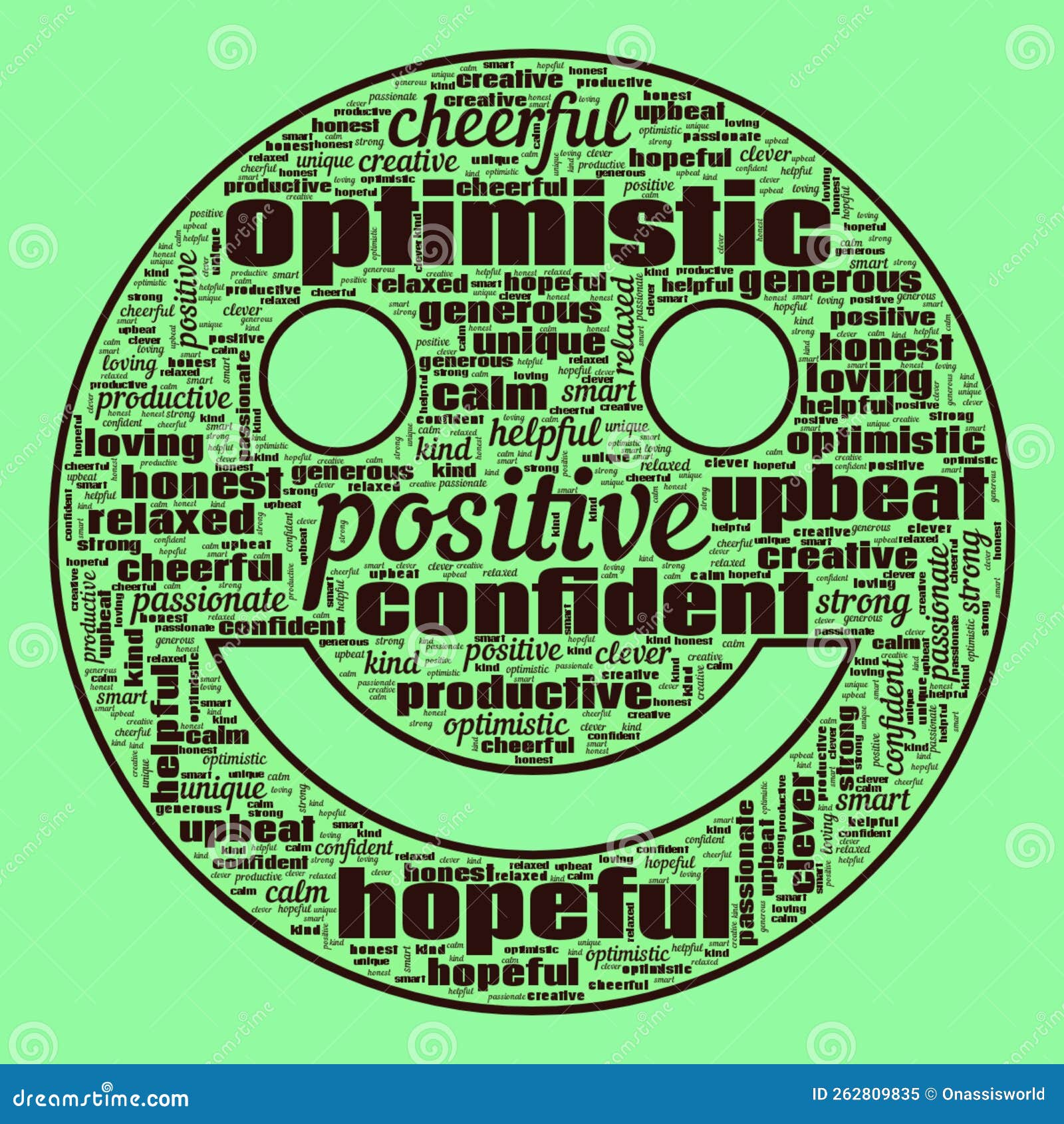 Positivity Hope Success Text Illustration Background Abstract Stock ...