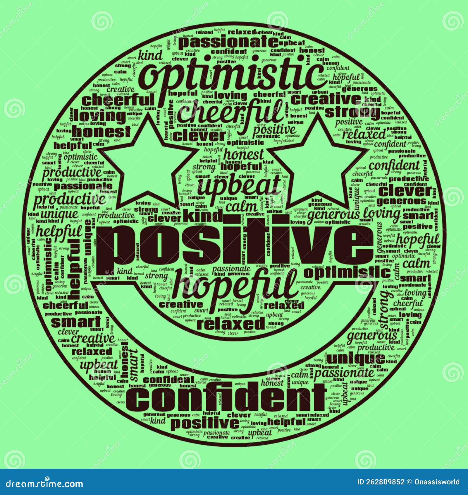 Positivity Hope Success Text Illustration Background Abstract Stock ...