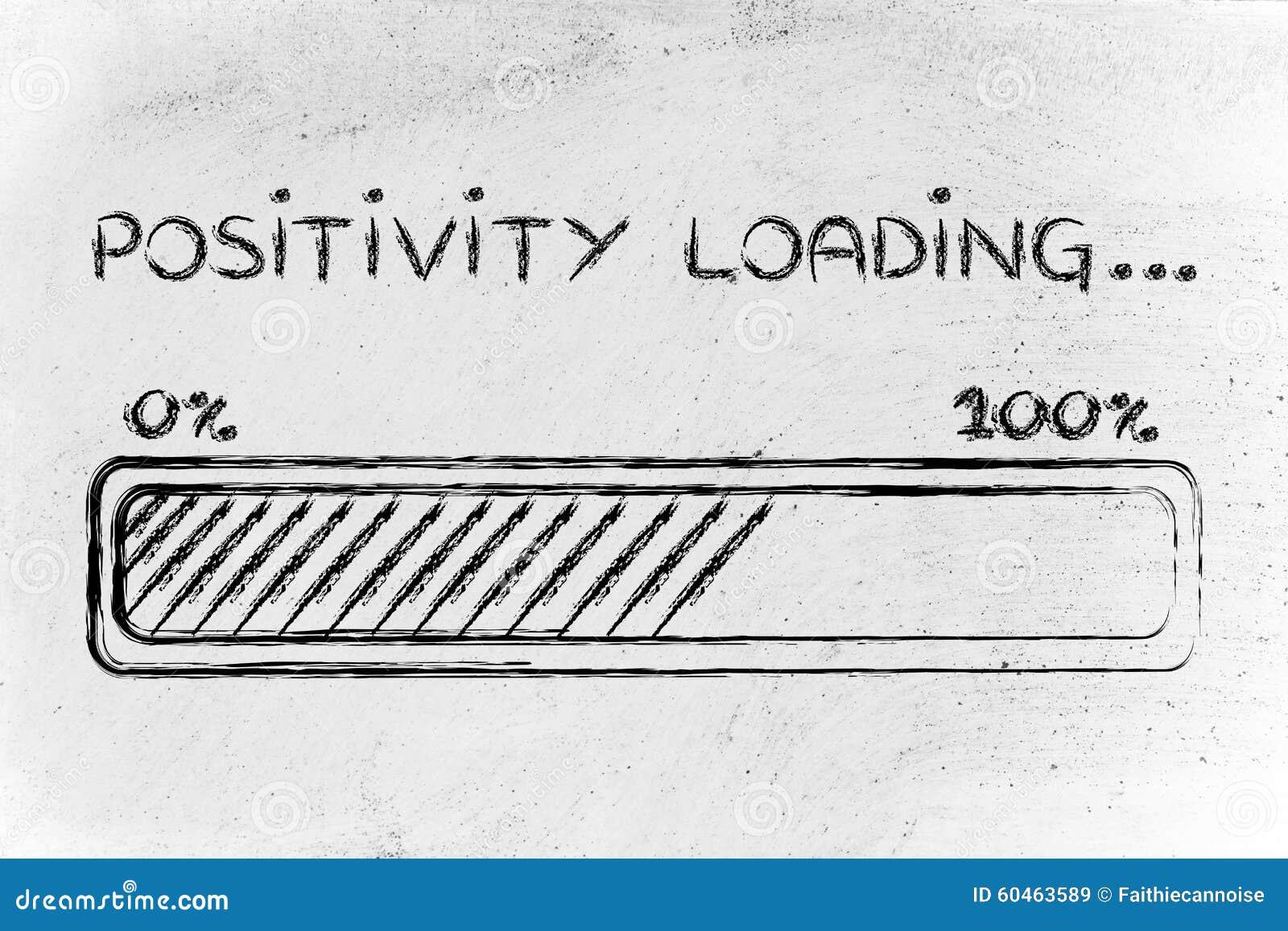 Positivity Loading, Progess Bar Illustration Stock Illustration ...