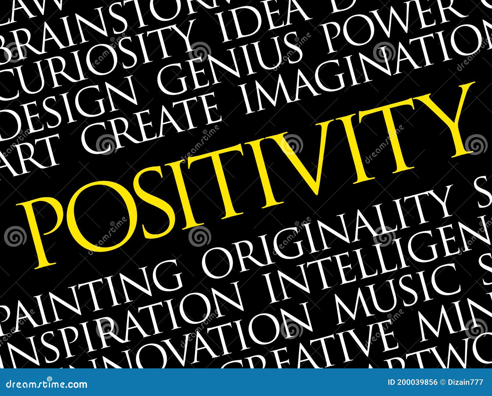 Positivity Word Cloud Collage Stock Image | CartoonDealer.com #198034213