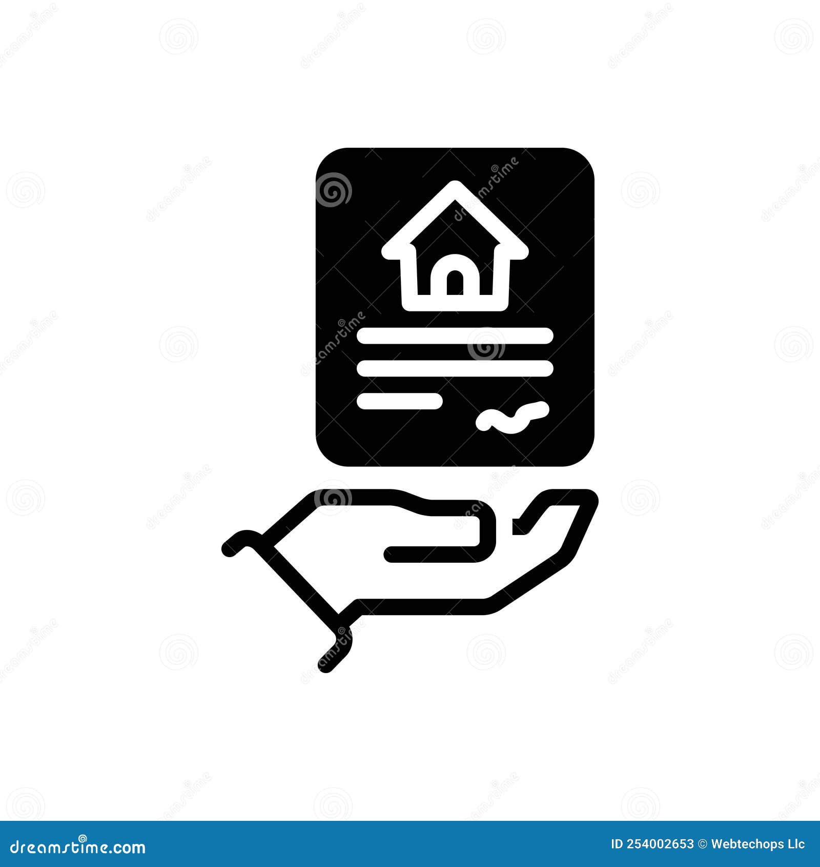 Black Solid Icon for Possess, Take Over and Home Stock Illustration ...