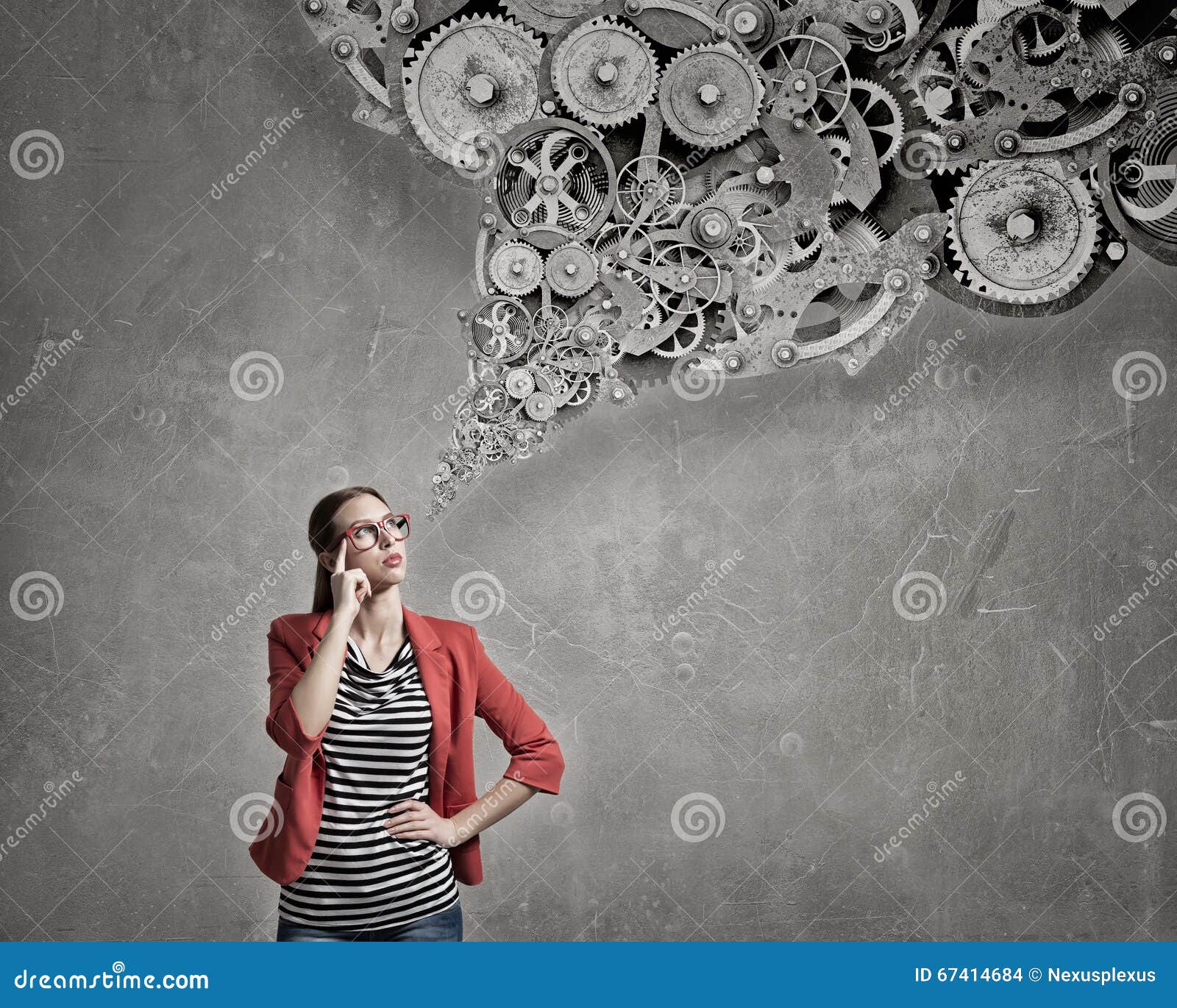 She Possesses Constructive Thinking Stock Photo - Image of team, woman ...