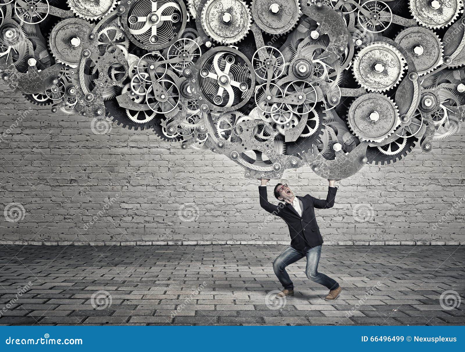 He Possesses Constructive Thinking Stock Image - Image of idea, brain ...