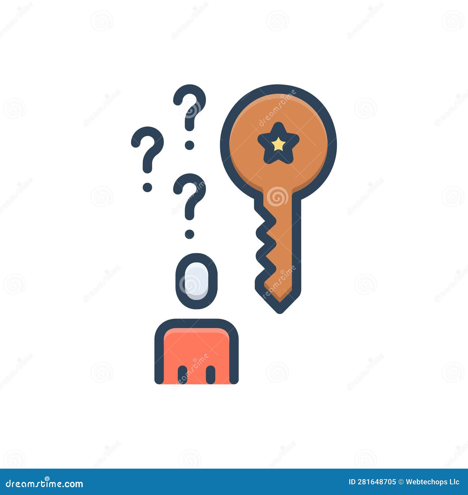 Color Illustration Icon for Possibilities, Probability and Hope Stock ...