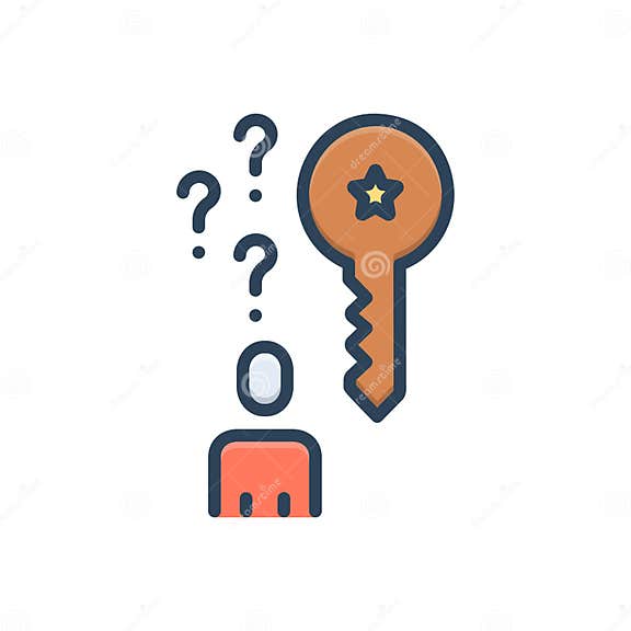 Color Illustration Icon for Possibilities, Probability and Hope Stock ...