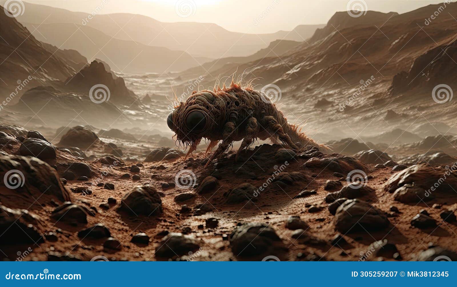 Possible Form of Life on the Planet Mars. Stock Illustration ... Possible Form of Life on the Planet Mars. Stock Illustration ...