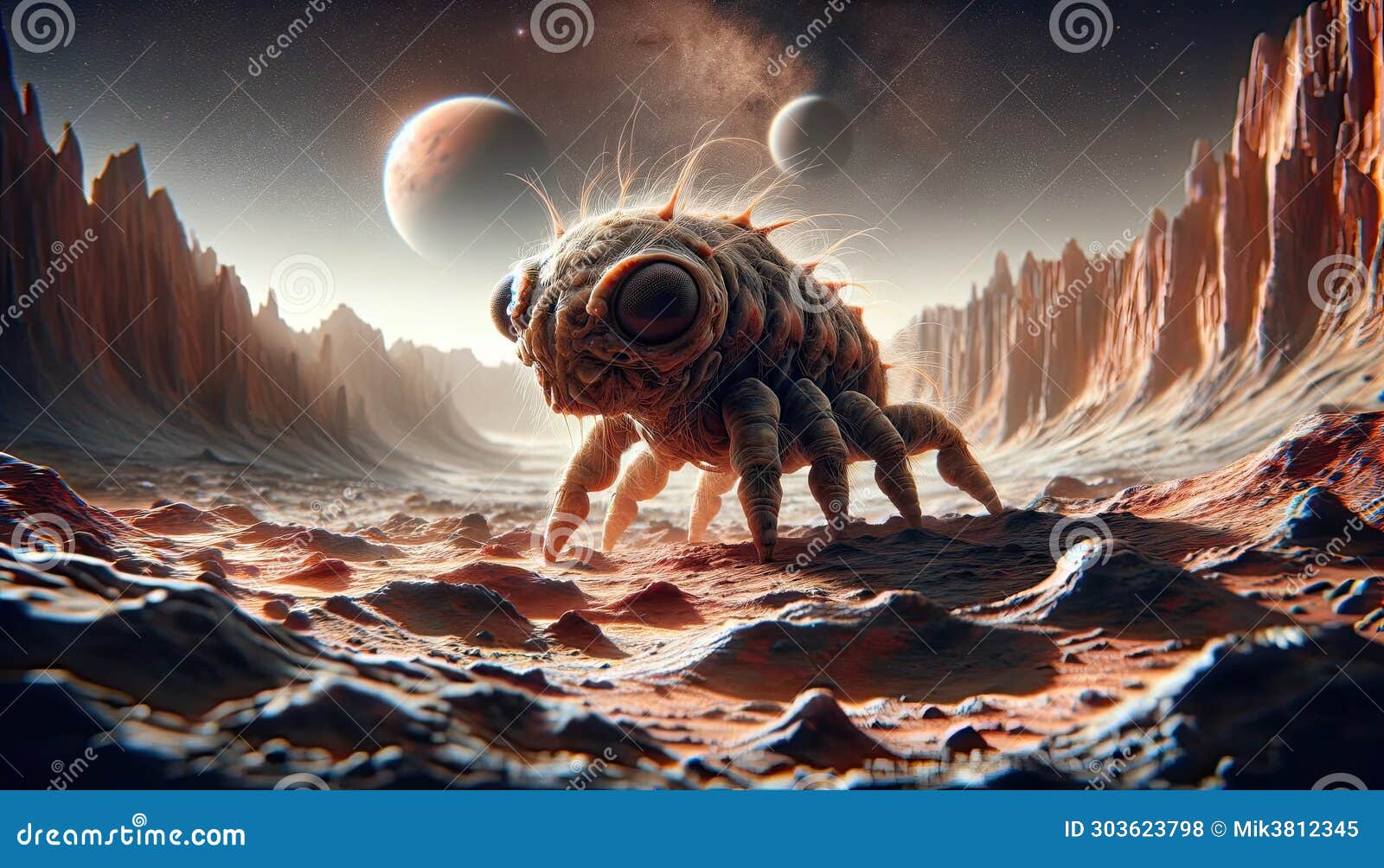 Possible Form of Life on the Planet Mars. Stock Illustration ... Possible Form of Life on the Planet Mars. Stock Illustration ...