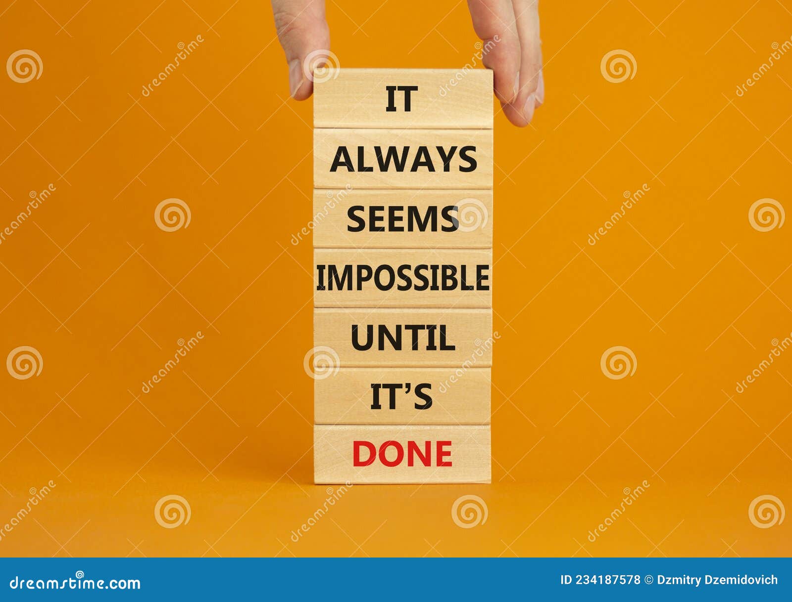 Possible or Impossible Symbol. Wooden Blocks with Words it always Seems ...