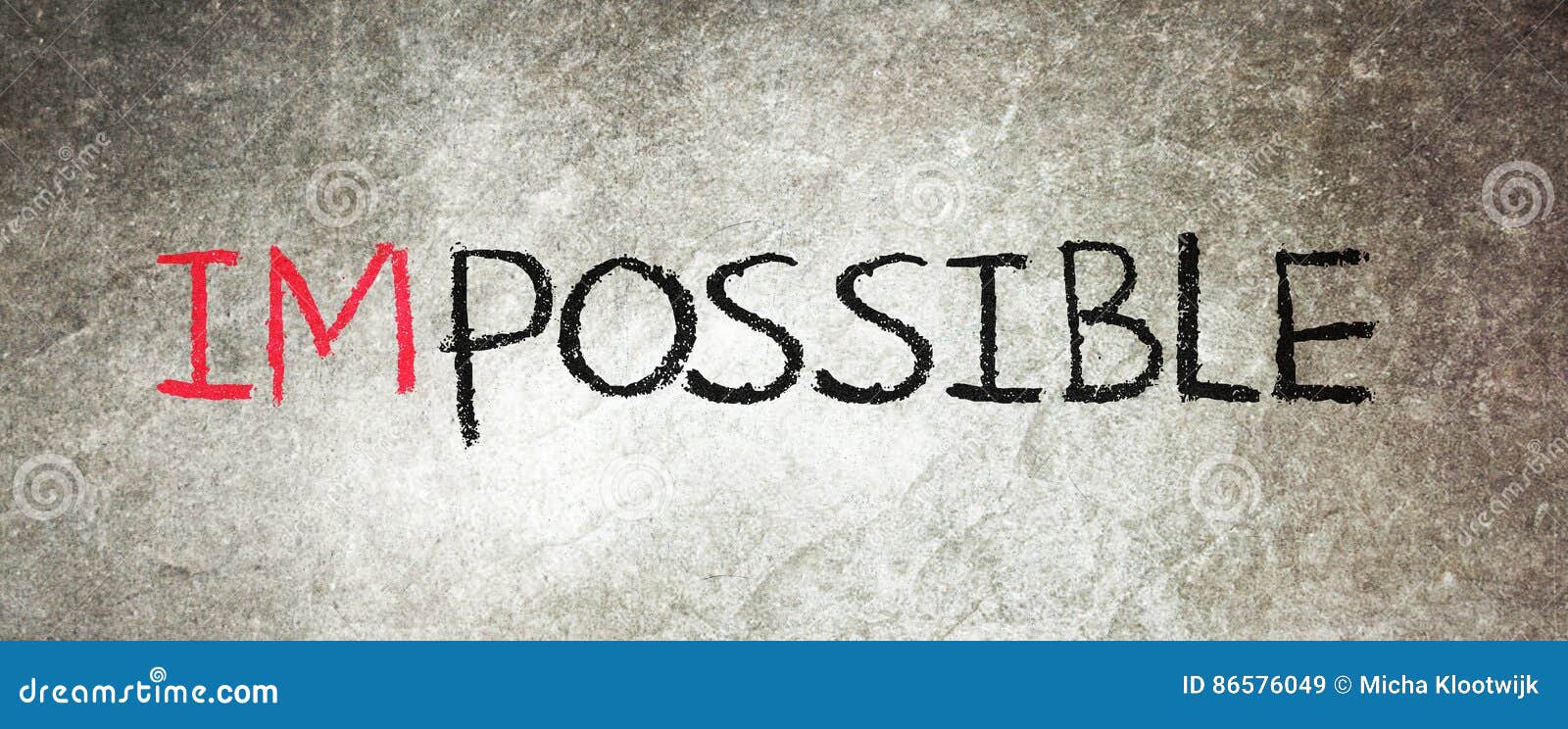 Possible and impossible stock illustration. Illustration of chalkboard ...