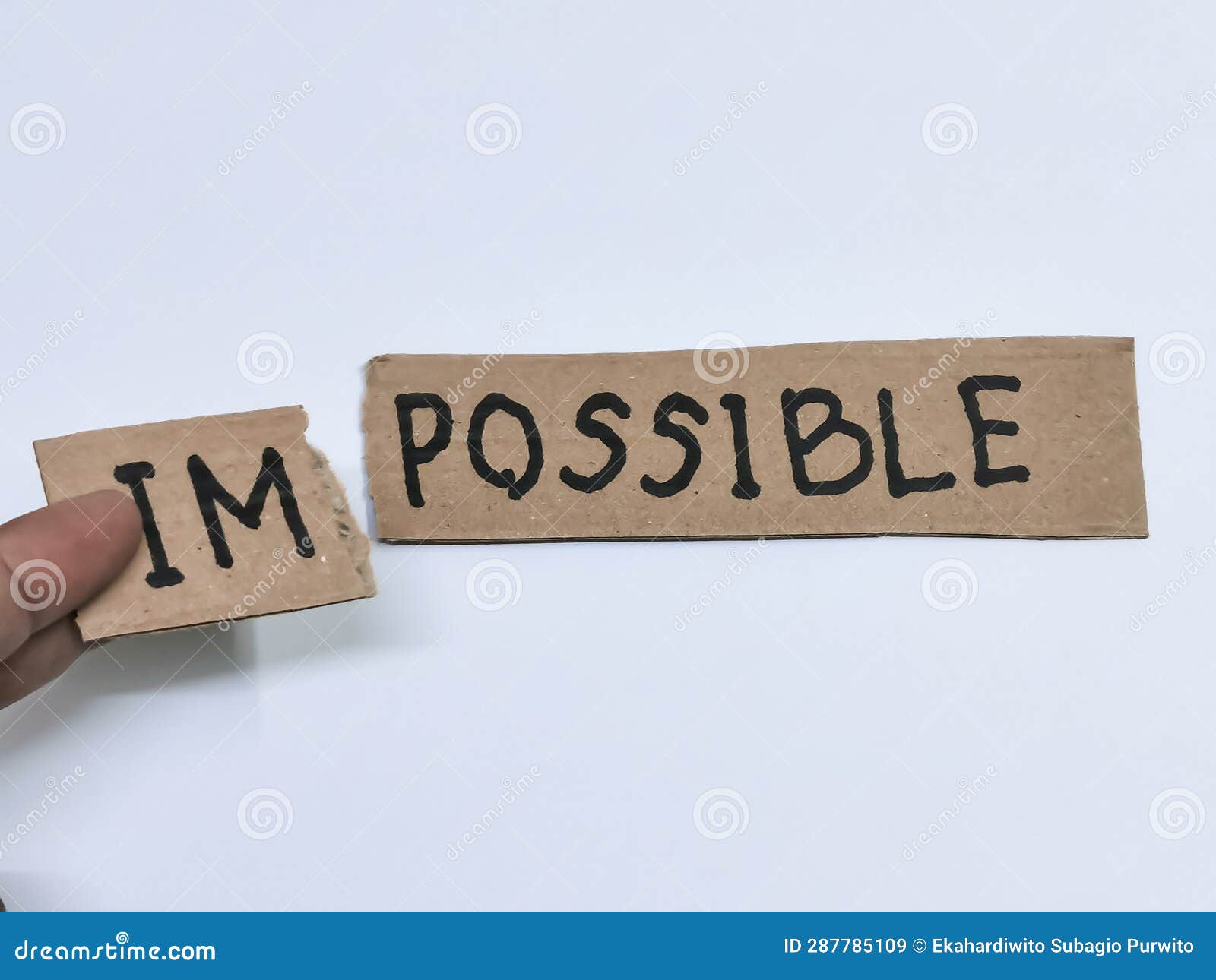 Possible Motivational Inspirational Concept. Impossible Become Possible ...