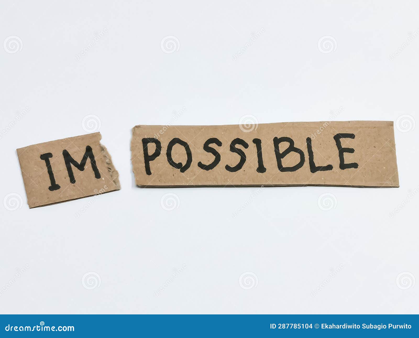 Possible Motivational Inspirational Concept. Impossible Become Possible ...