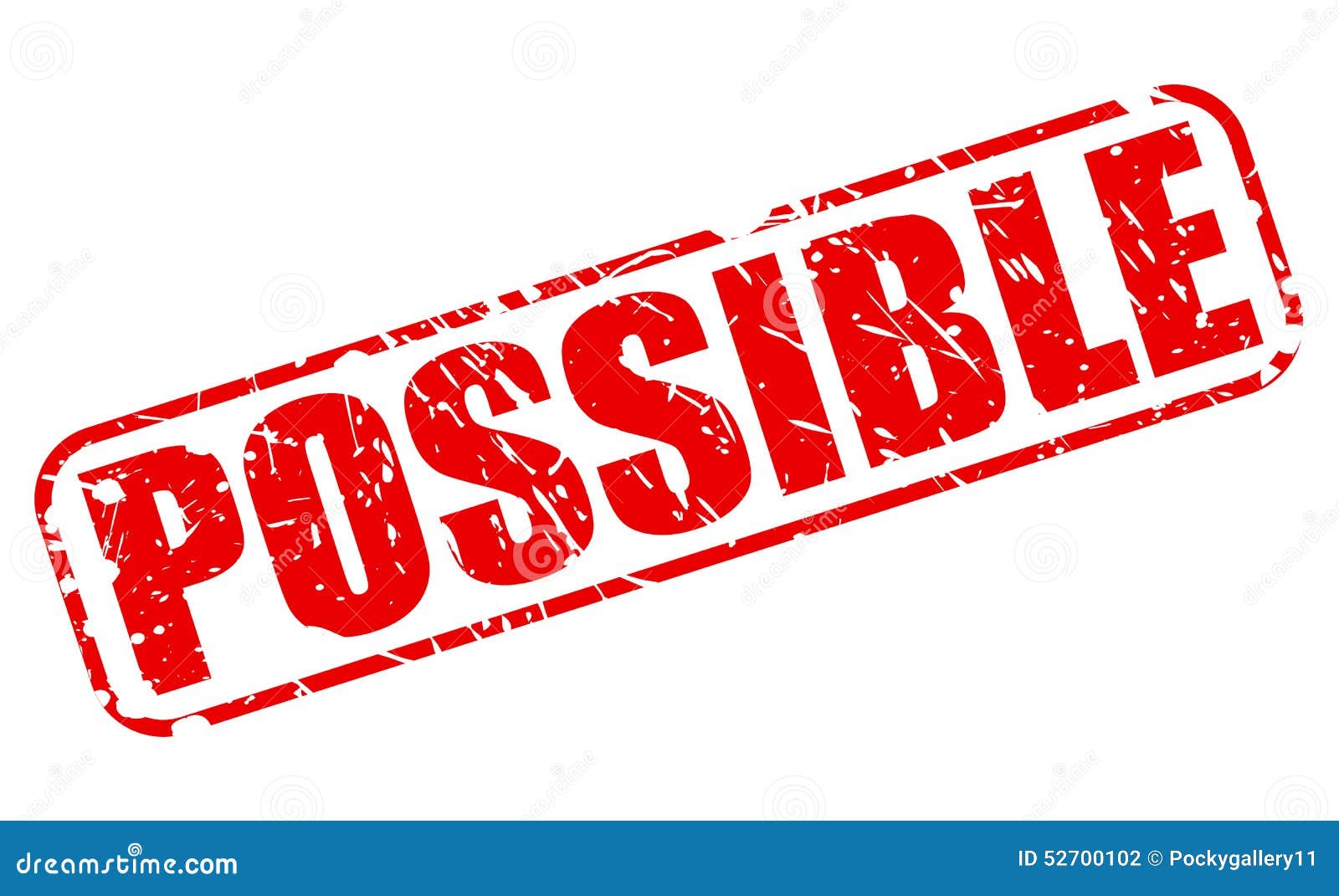 Possible red stamp text stock vector. Illustration of scratched - 52700102