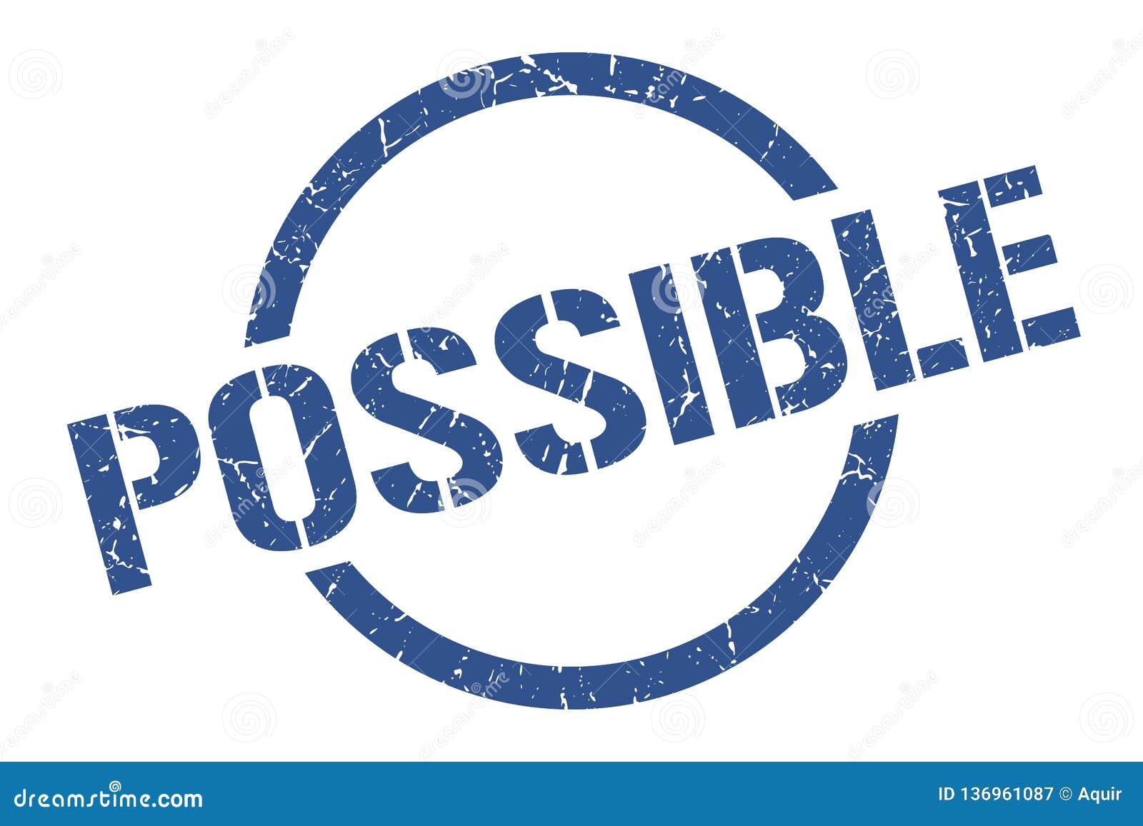 Possible stamp stock vector. Illustration of badge, retro - 136961087