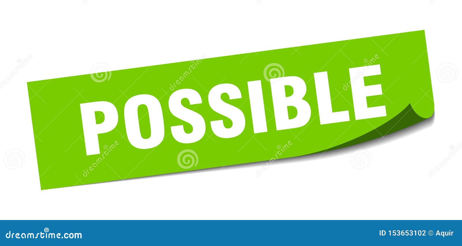 Possible sticker. stock vector. Illustration of note - 153653102