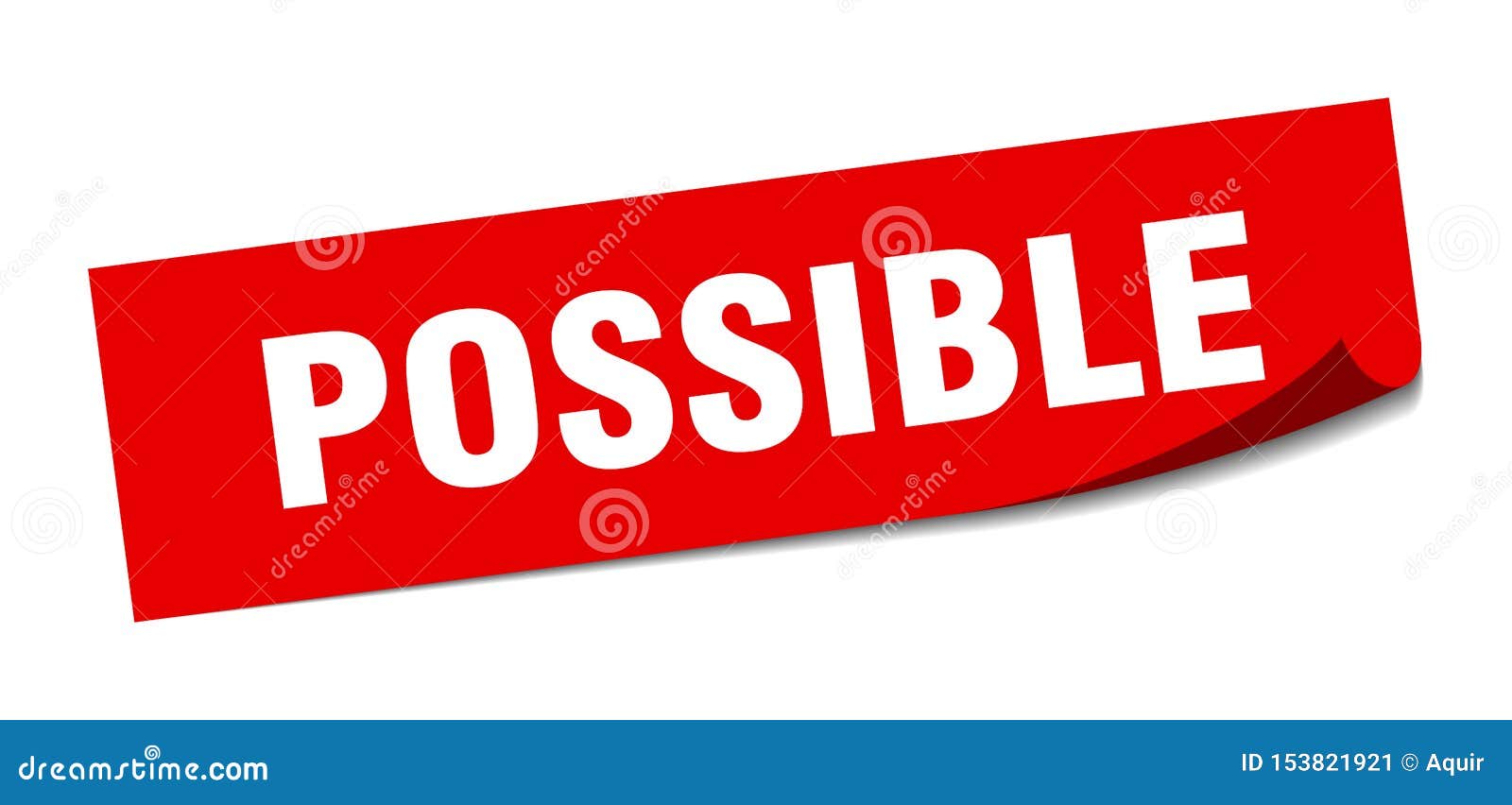 Possible sticker. stock vector. Illustration of isolated - 153821921