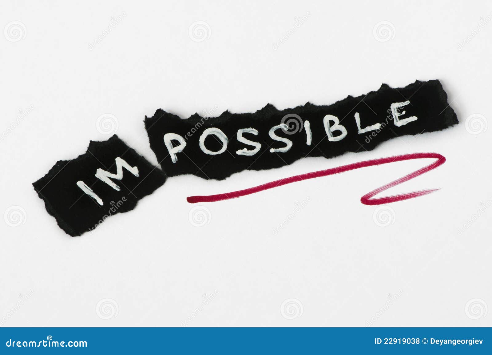 Possible Text Over Black Paper Stock Photo - Image of closeup ...