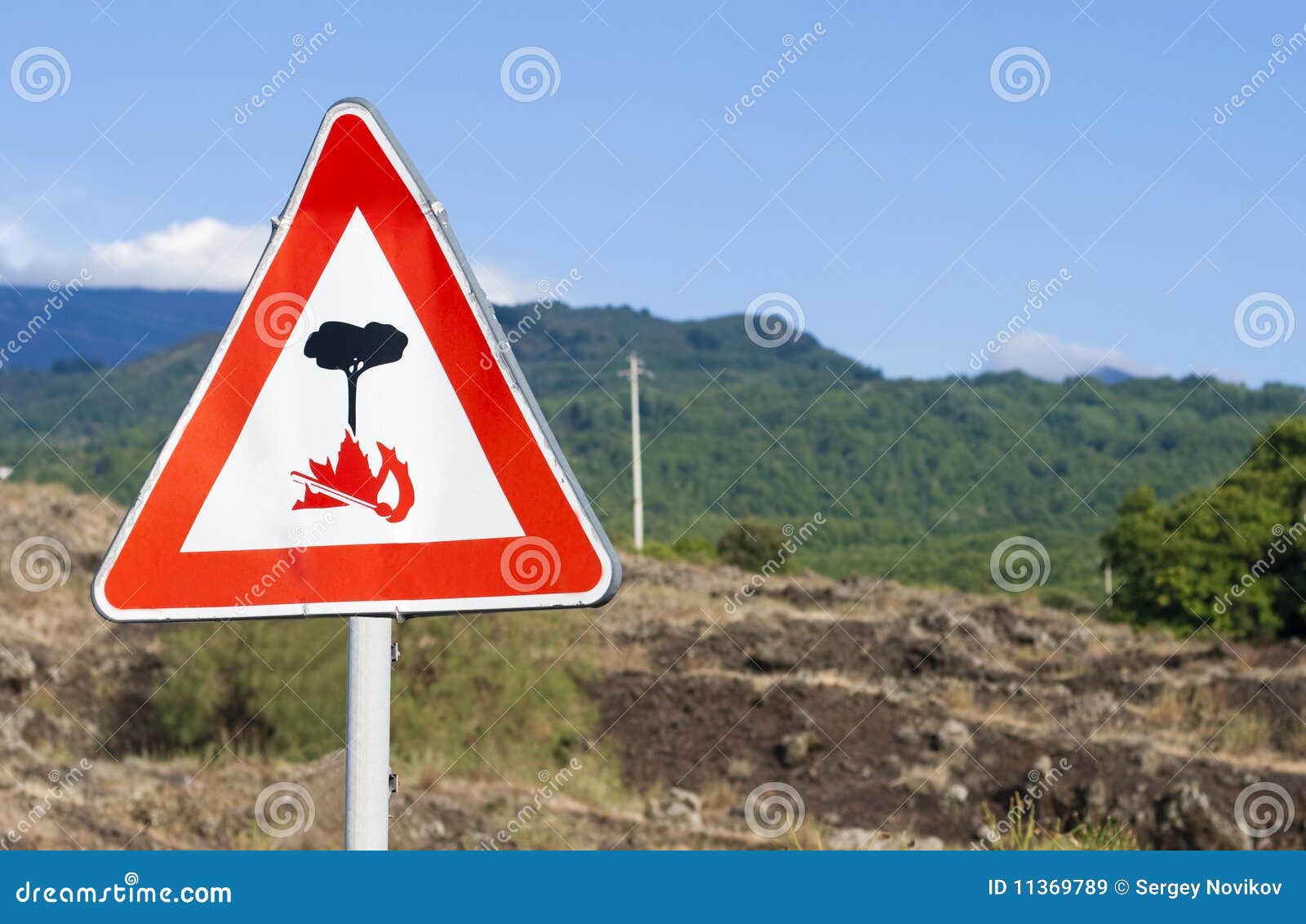 Possible Volcanic Eruption Sighn Stock Image - Image of sign, eruption ...