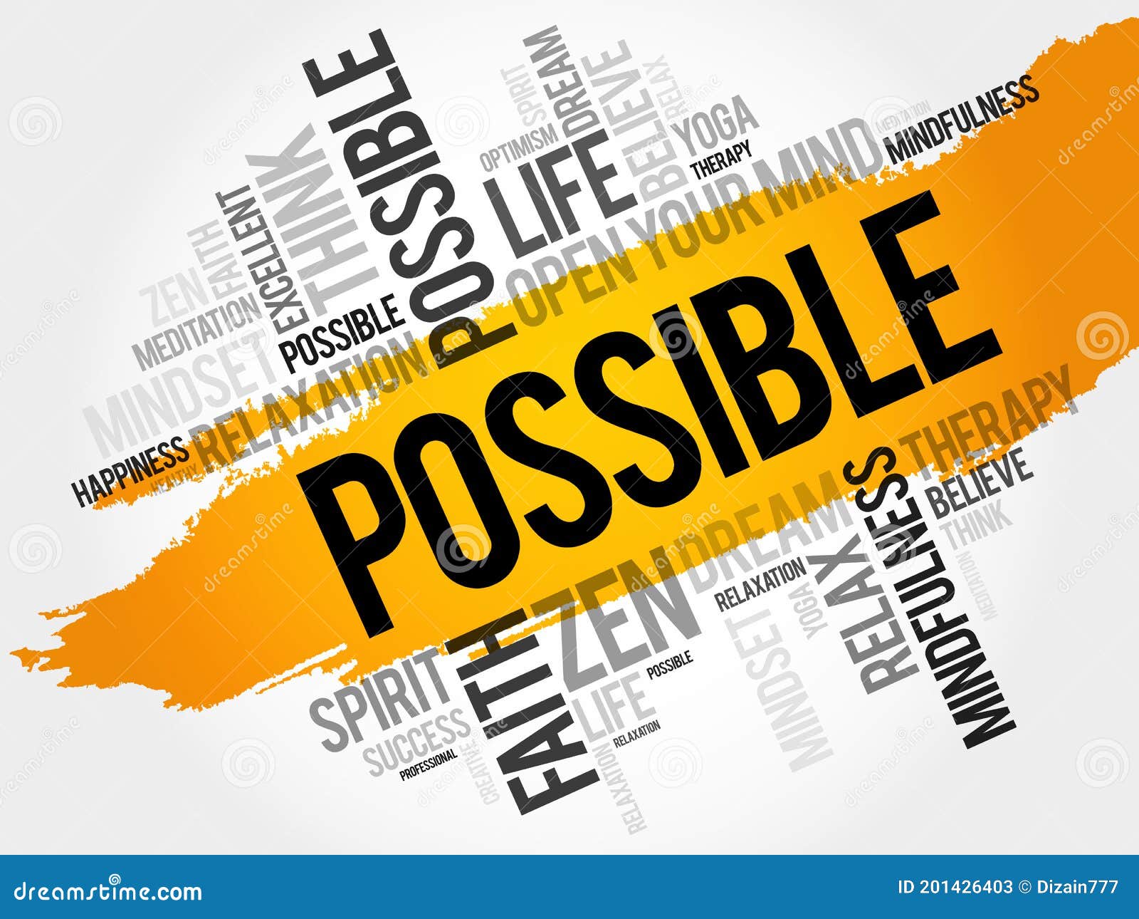 Possible word cloud stock illustration. Illustration of business ...