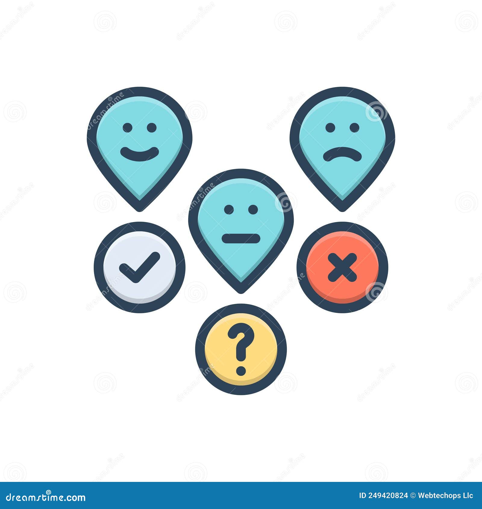 Color Illustration Icon for Possibly, Perhaps and Maybe Stock ...