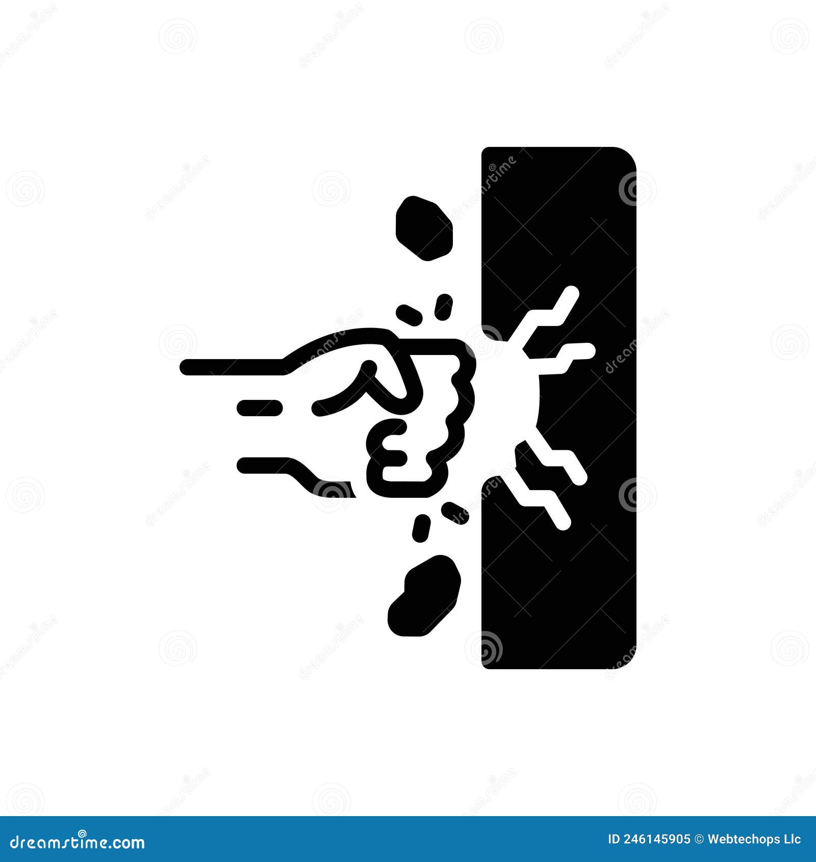 Black Solid Icon for Possibly, Perhaps and Maybe Stock Vector ...