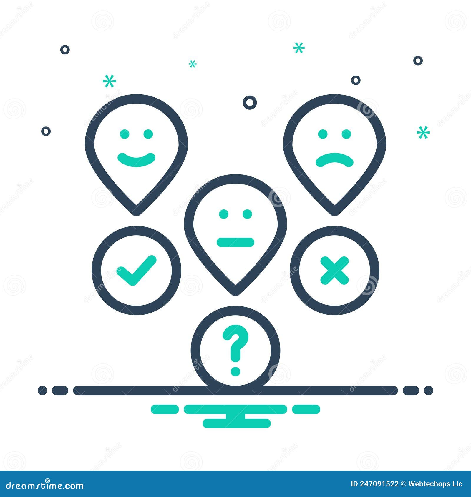 Mix Icon for Possibly, Perhaps and Maybe Stock Vector - Illustration of ...