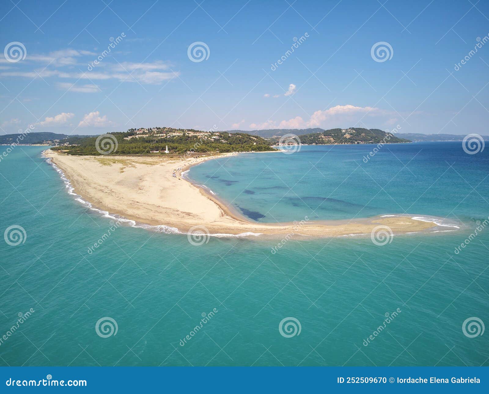 Possidi beach and colors stock photo. Image of panorama - 252509670