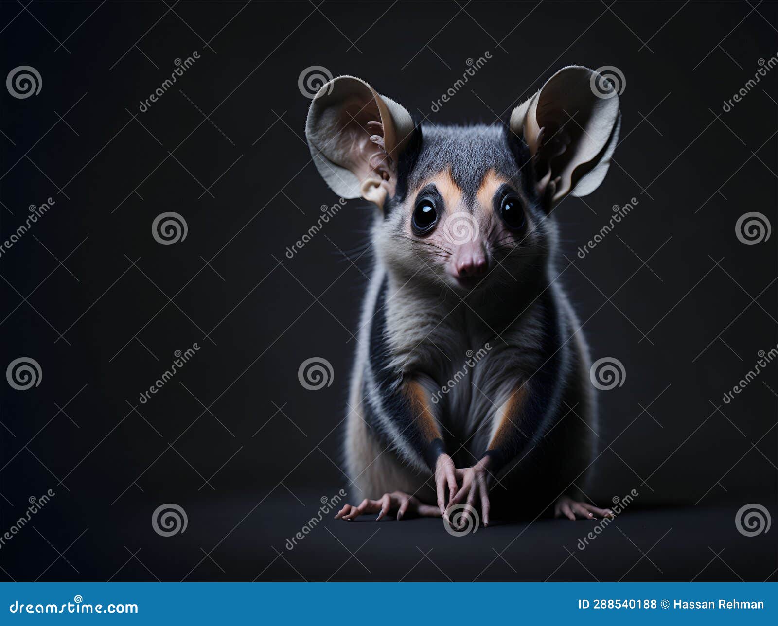 A Possum, Isolated Vector Illustration. Funny Cartoon Picture For ...