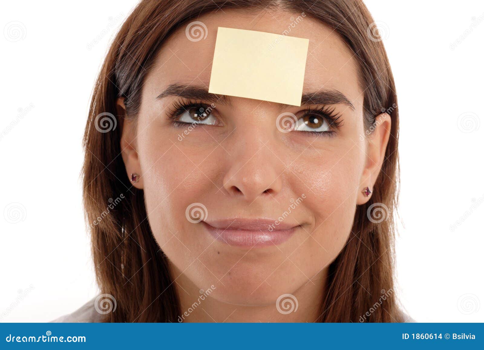 Post-it stock photo. Image of forehead, emotion, note - 1860614