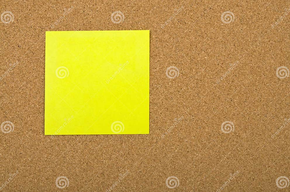 Post-it stock image. Image of note, message, yellow, pinboard - 19175115