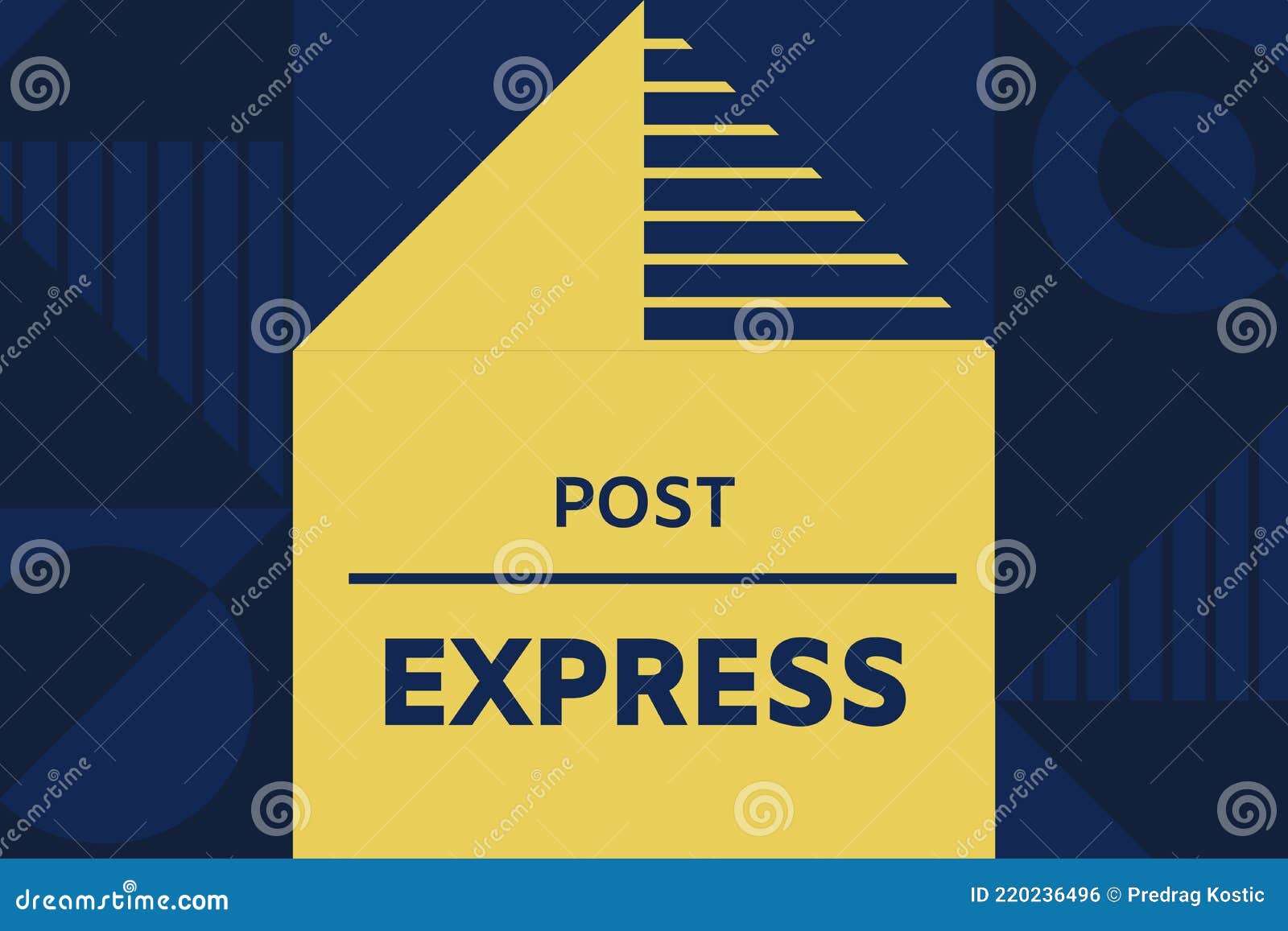 Post Express stock illustration. Illustration of post - 220236496
