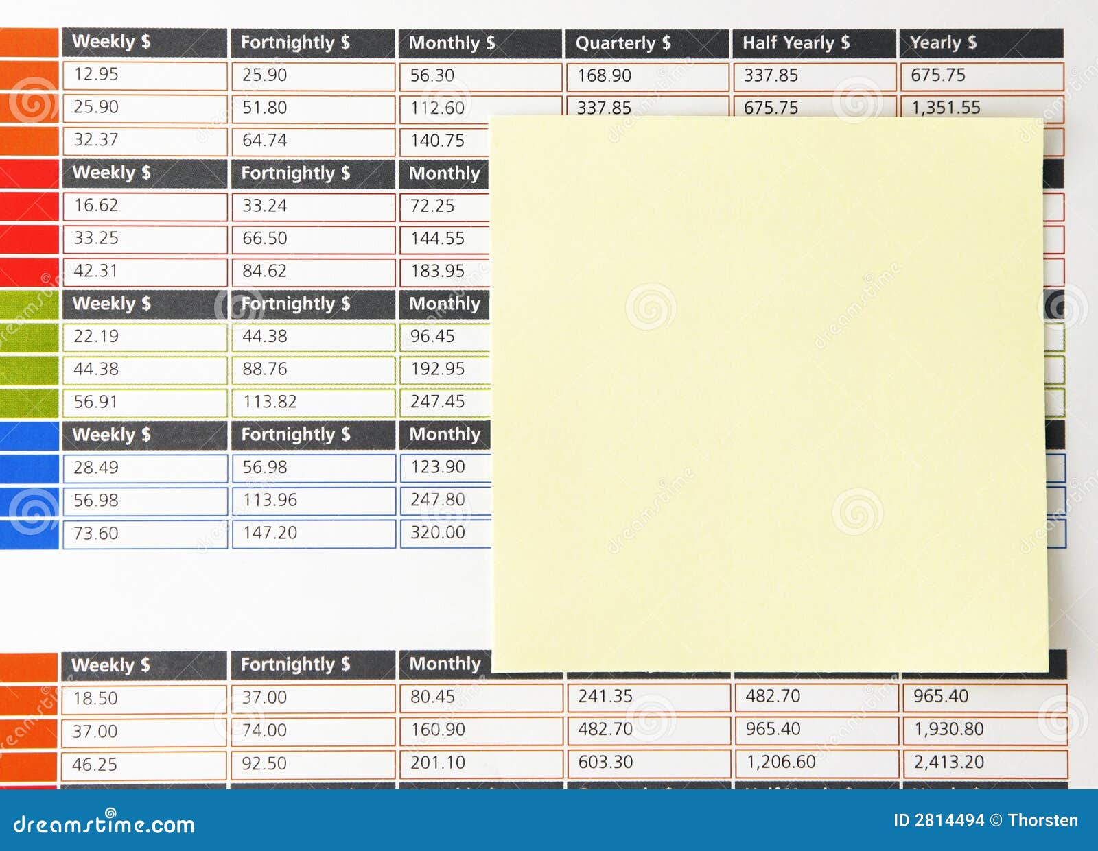 Post-it stock photo. Image of calendar, empty, board, business - 2814494