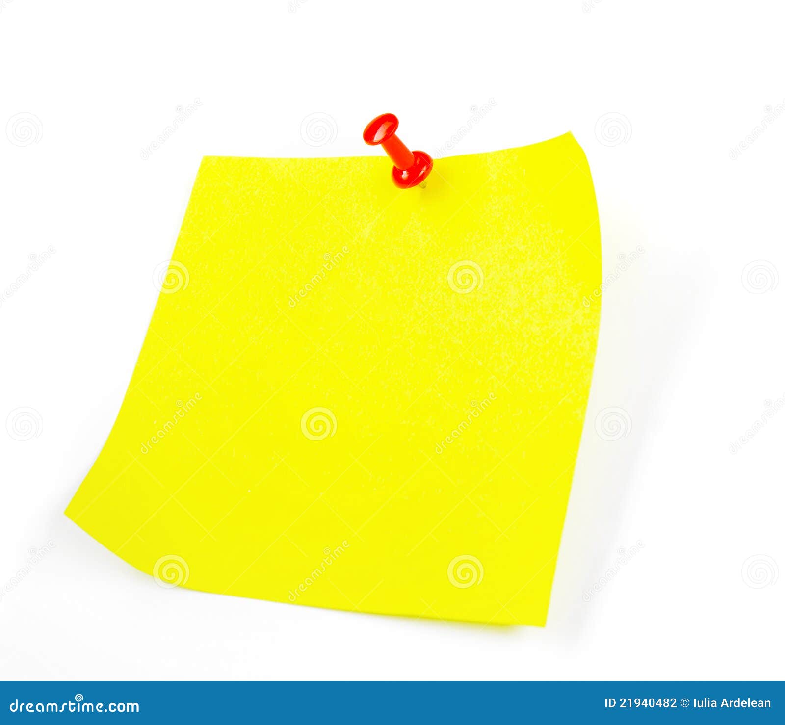 Post-it amarillo foto de archivo. Imagen de cuadrado - 21940482