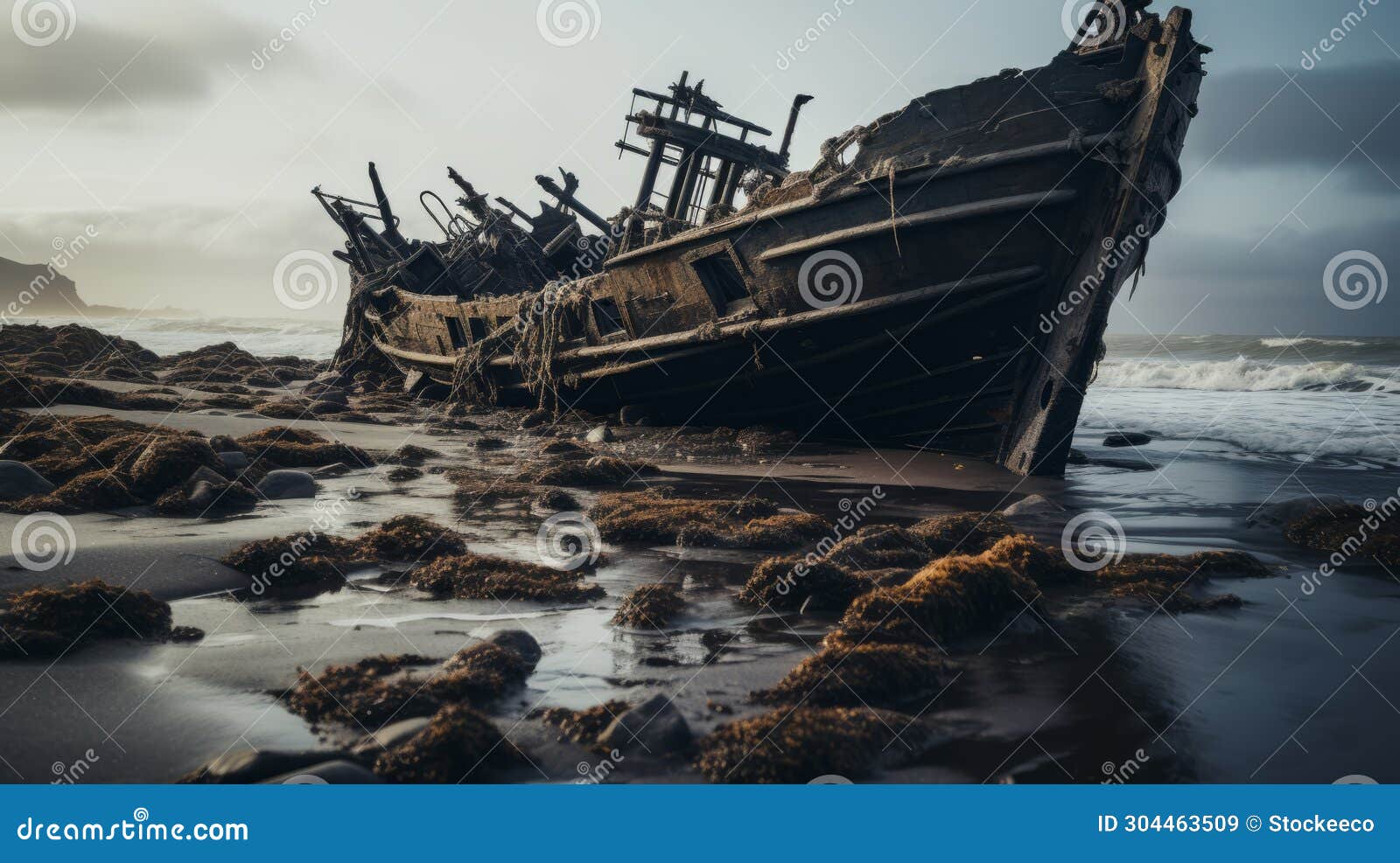 Grim Apocalyptic Scene. Generate Ai Stock Photo | CartoonDealer.com ...