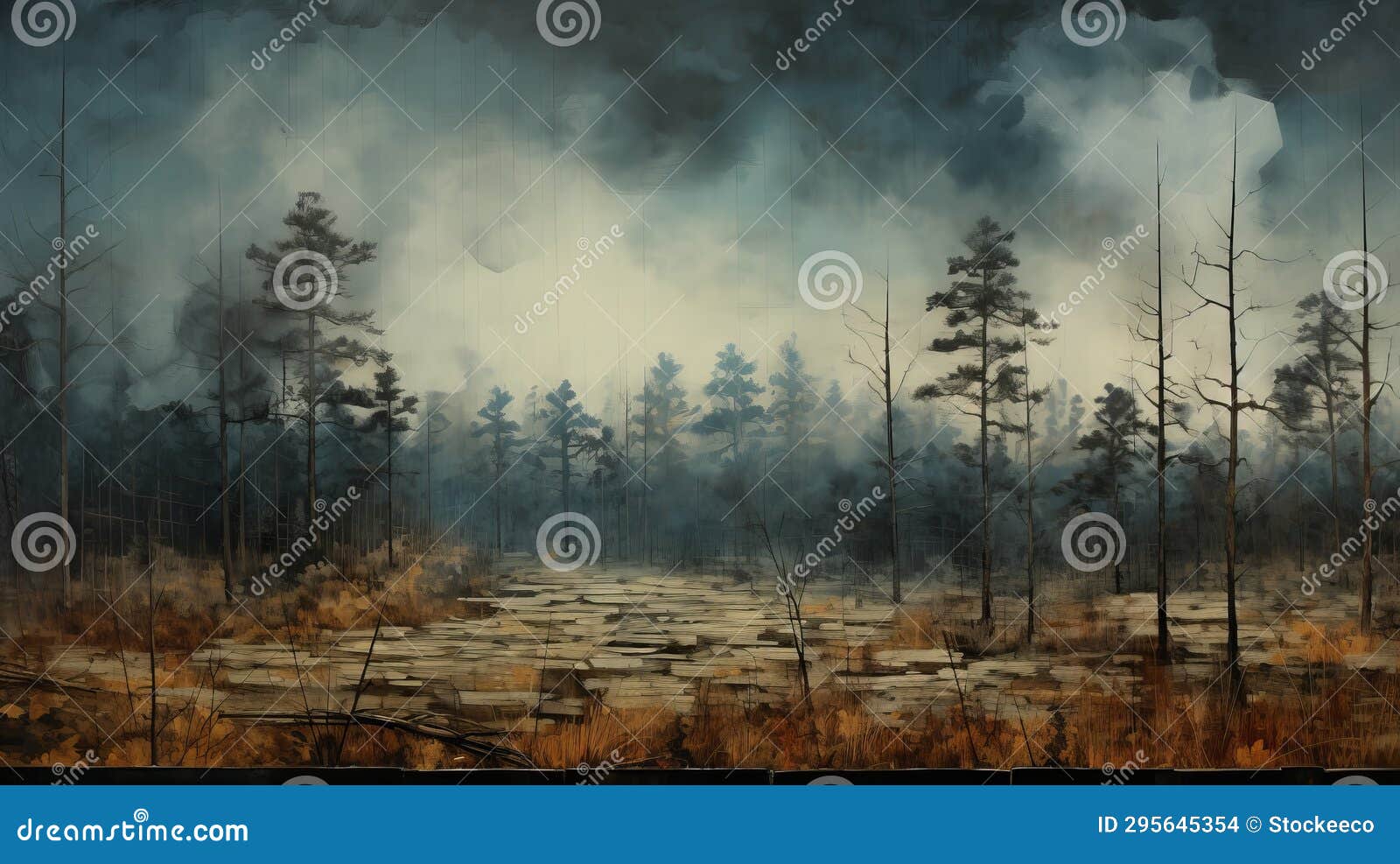 Post-apocalyptic Forest Painting with Hauntingly Beautiful ...