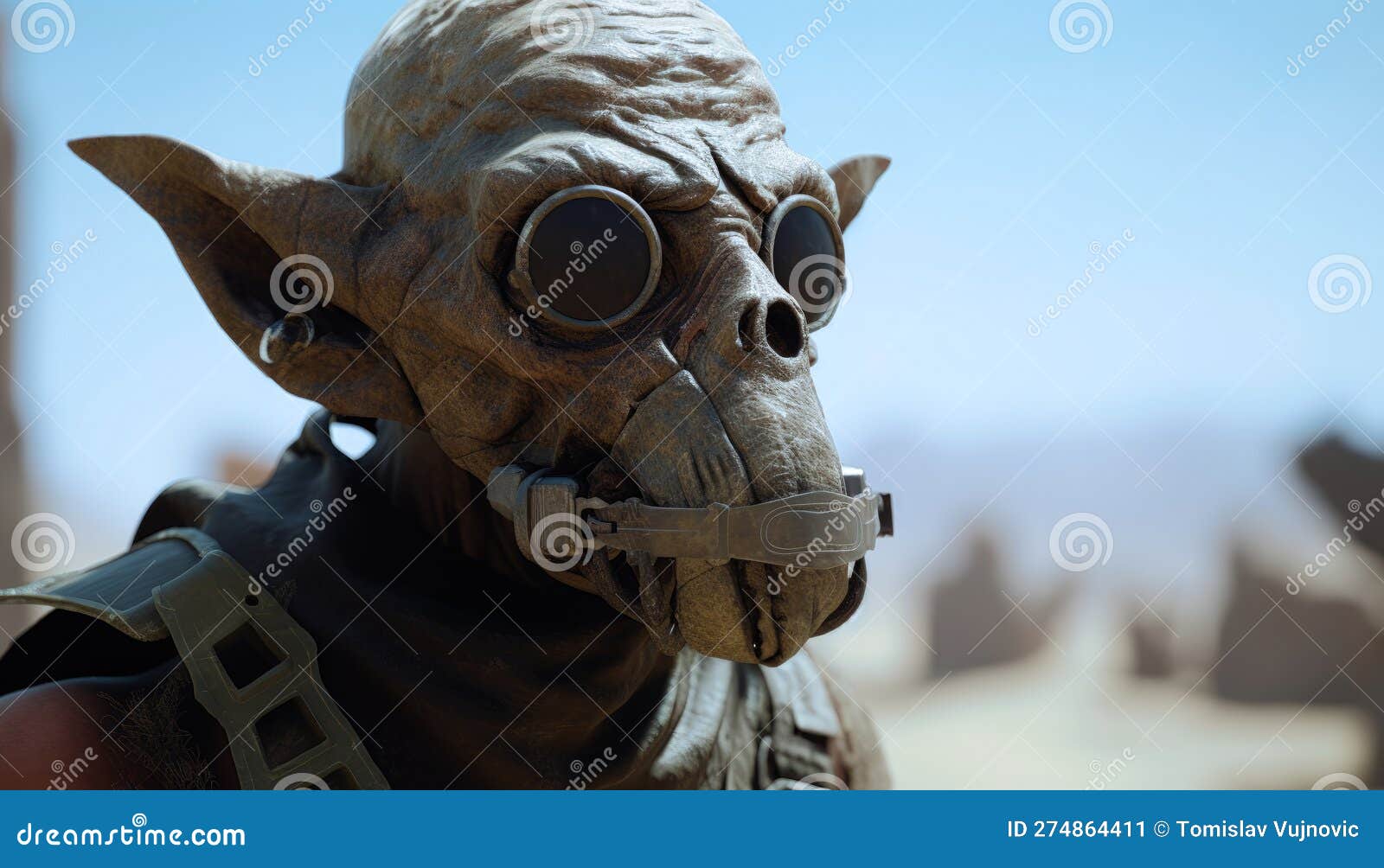 Post Apocalyptic Goblin Scavenger Stock Illustration - Illustration of ...