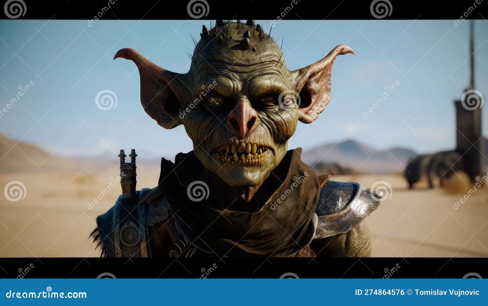 Post Apocalyptic Goblin Scavenger Stock Illustration - Illustration of ...