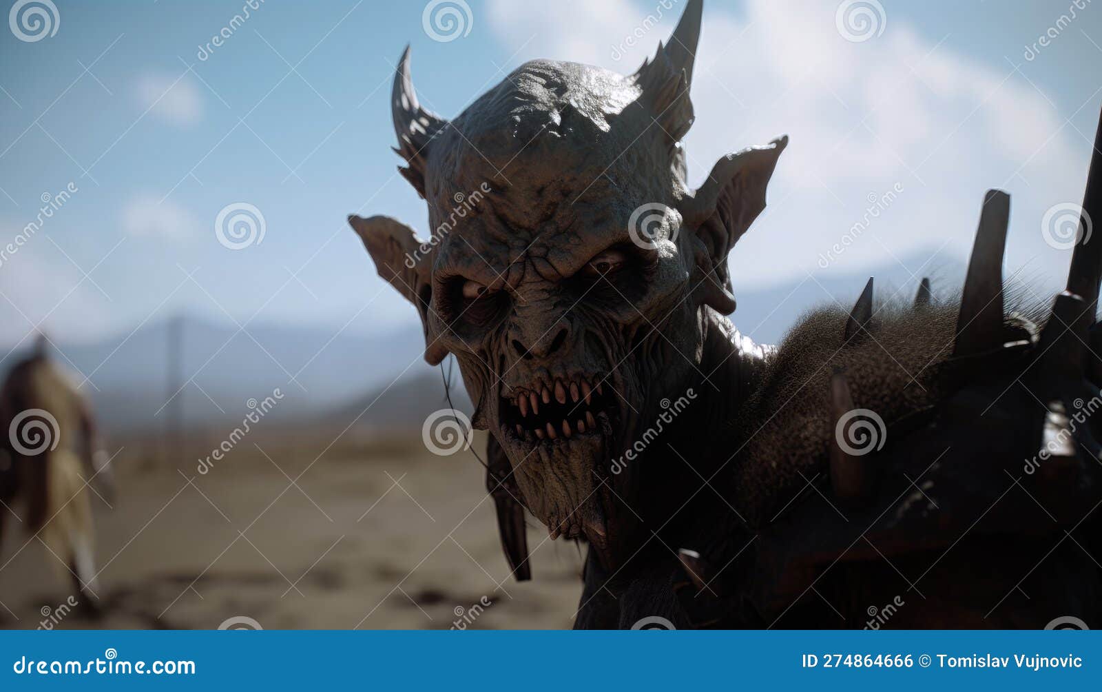 Post Apocalyptic Goblin Scavenger Stock Illustration - Illustration of ...