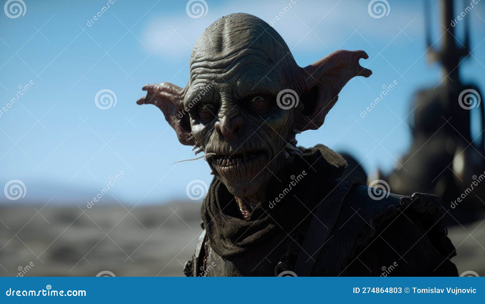 Post Apocalyptic Goblin Scavenger Stock Illustration - Illustration of ...