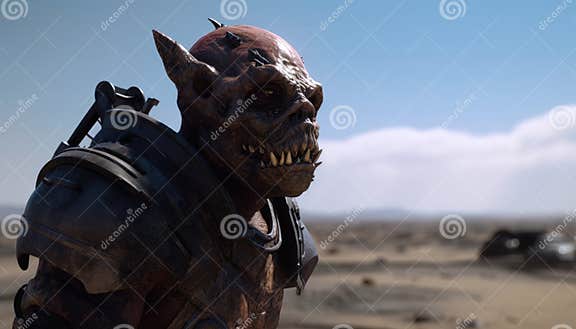 Post Apocalyptic Goblin Scavenger Stock Illustration - Illustration of ...