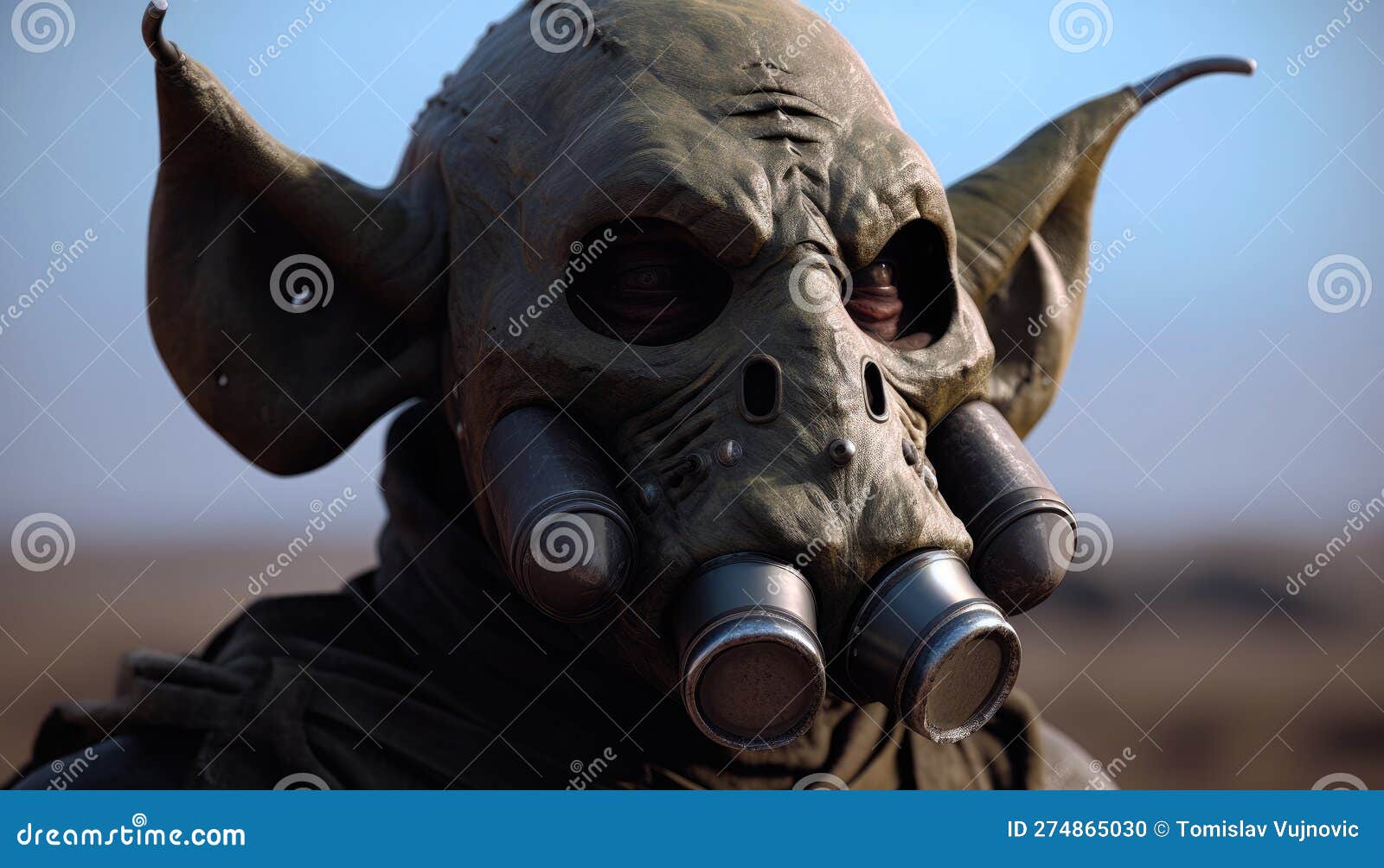 Post Apocalyptic Goblin Scavenger Stock Illustration - Illustration of ...