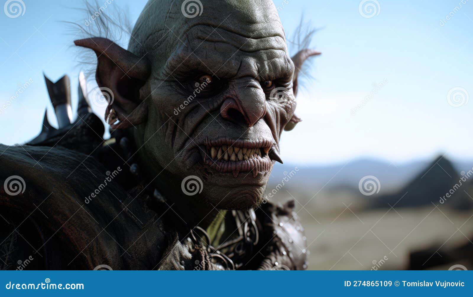 Post Apocalyptic Goblin Scavenger Stock Illustration - Illustration of ...