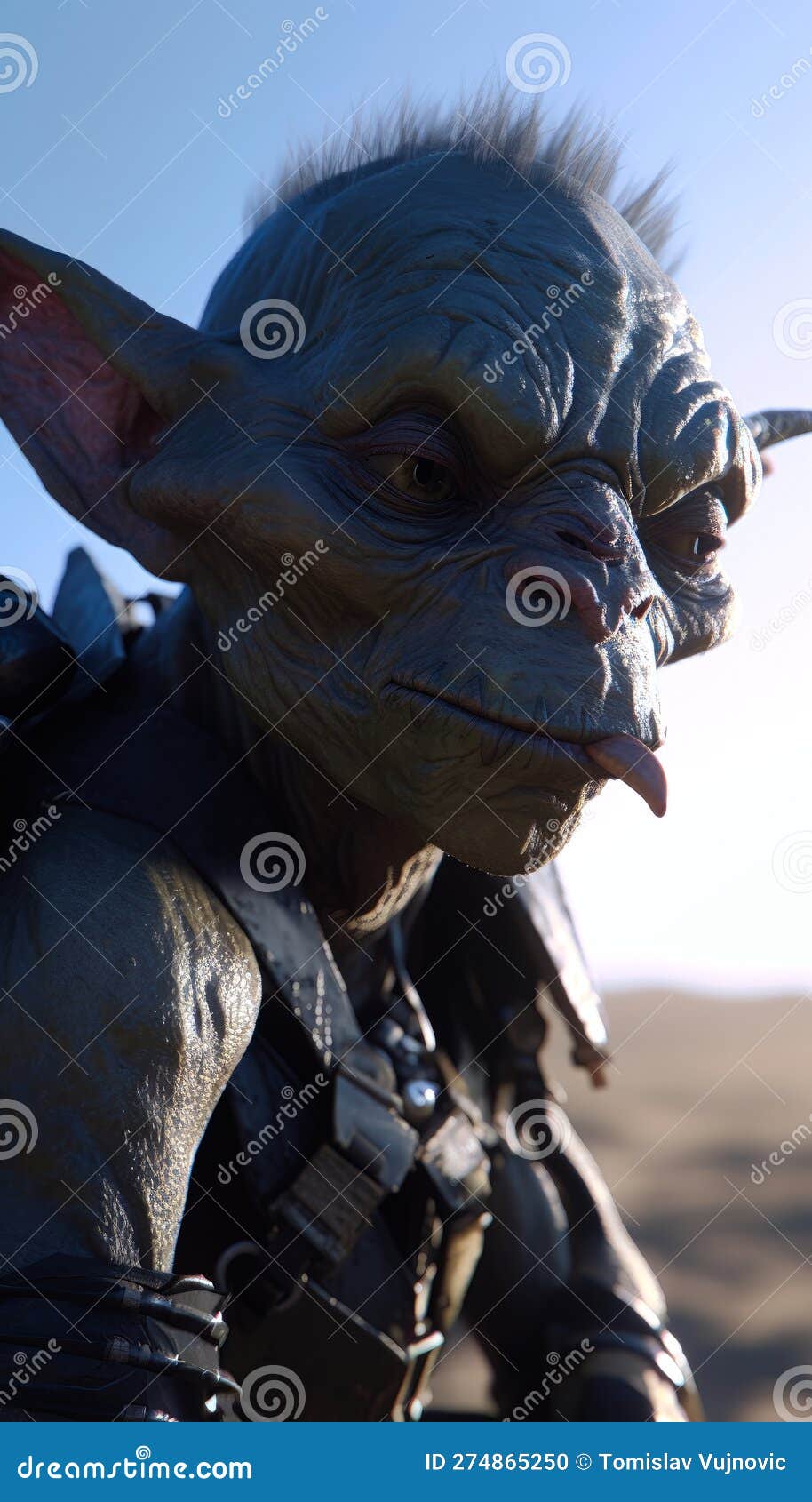 Post Apocalyptic Goblin Scavenger Stock Illustration - Illustration of ...