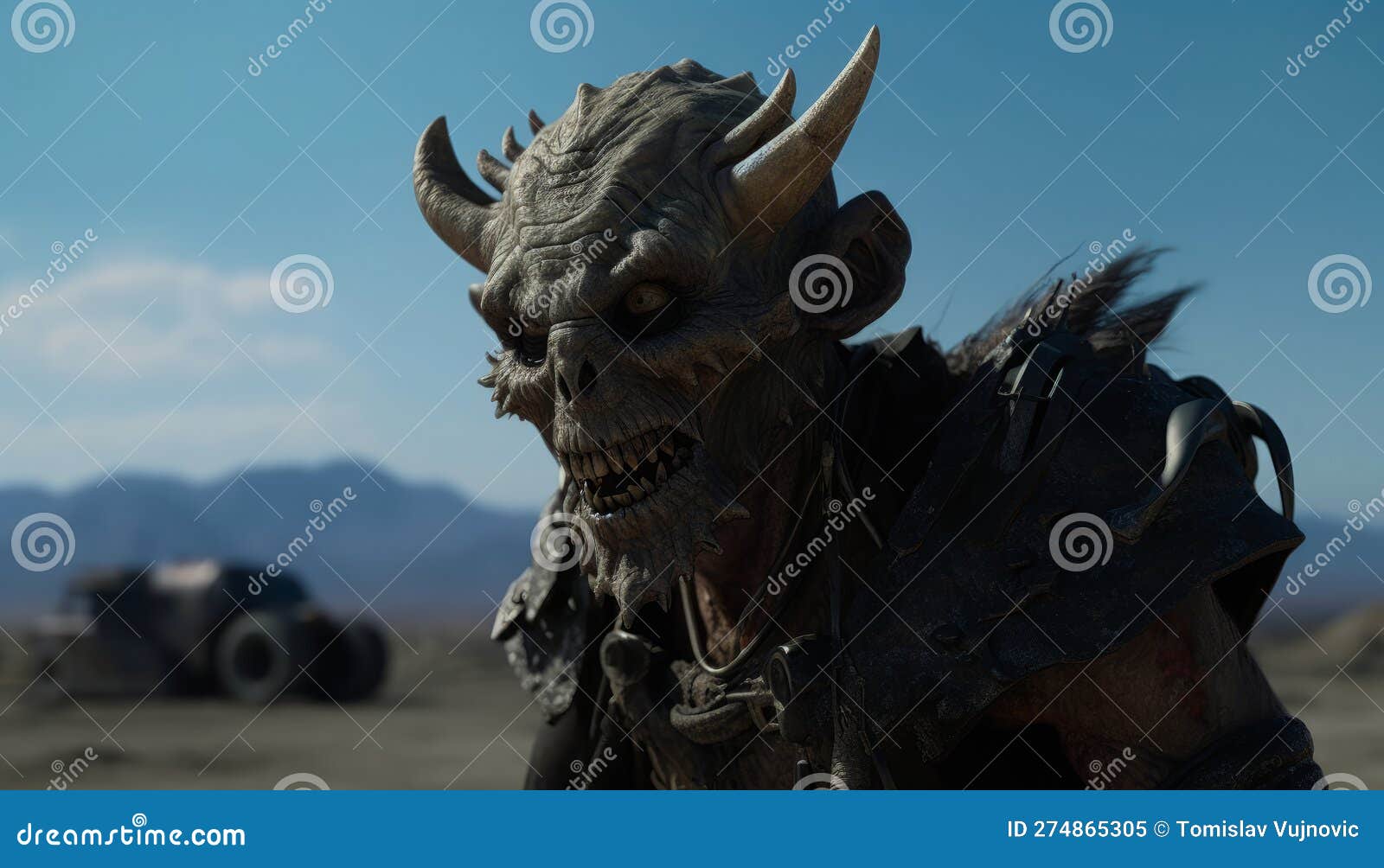 Post Apocalyptic Goblin Scavenger Stock Illustration - Illustration of ...