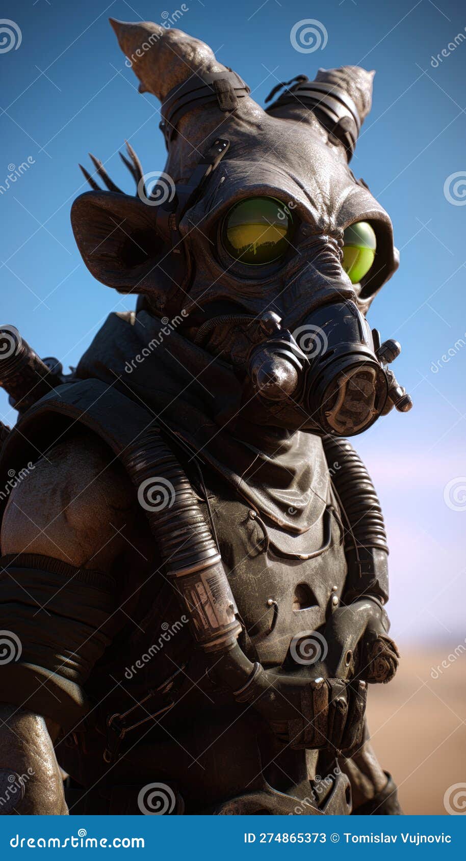 Post Apocalyptic Goblin Scavenger Stock Illustration - Illustration of ...