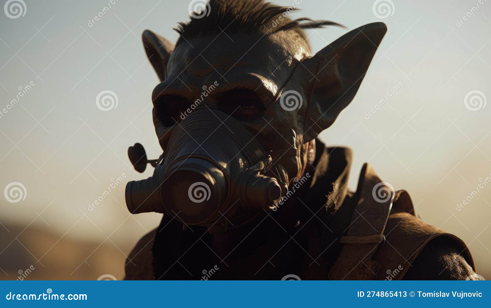 Post Apocalyptic Goblin Scavenger Stock Illustration - Illustration of ...