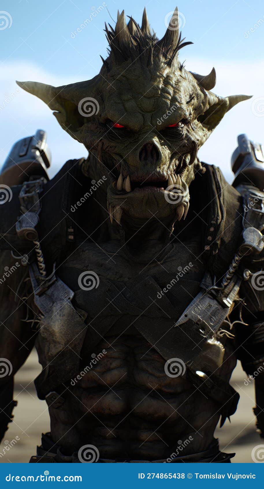 Post Apocalyptic Goblin Scavenger Stock Illustration - Illustration of ...