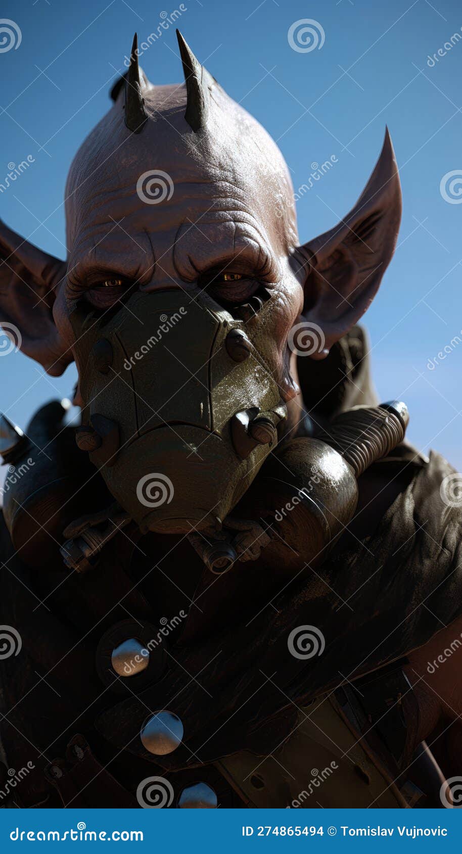 Post Apocalyptic Goblin Scavenger Stock Illustration - Illustration of ...