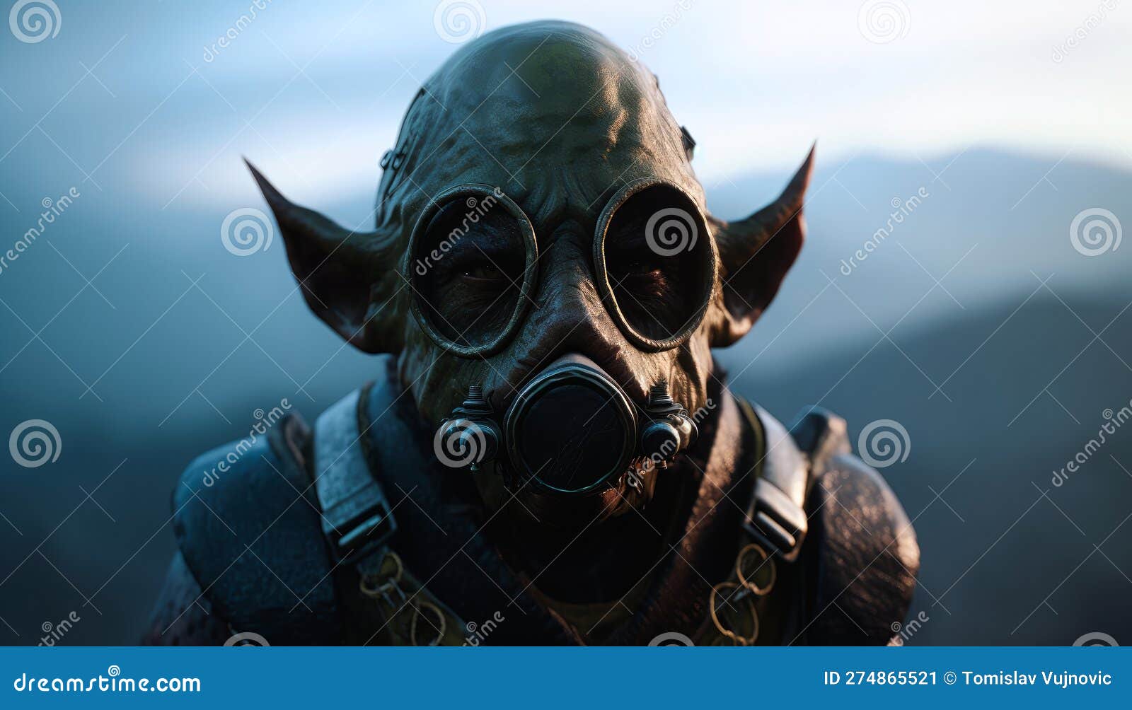 Post Apocalyptic Goblin Scavenger Stock Illustration - Illustration of ...