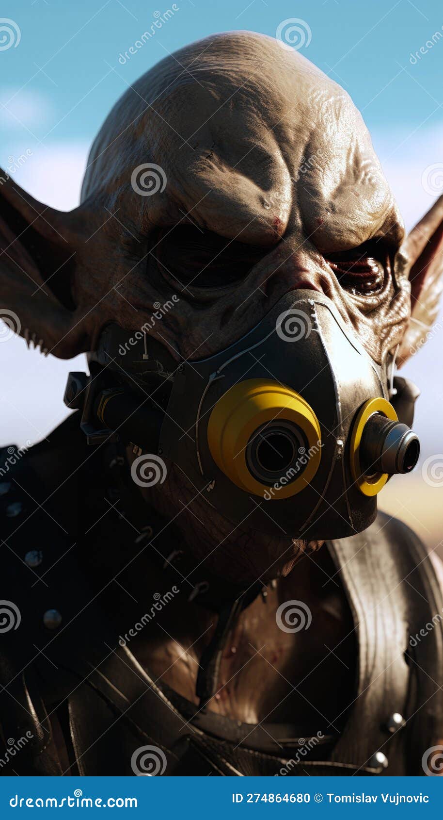 Post Apocalyptic Goblin Scavenger Stock Illustration - Illustration of ...