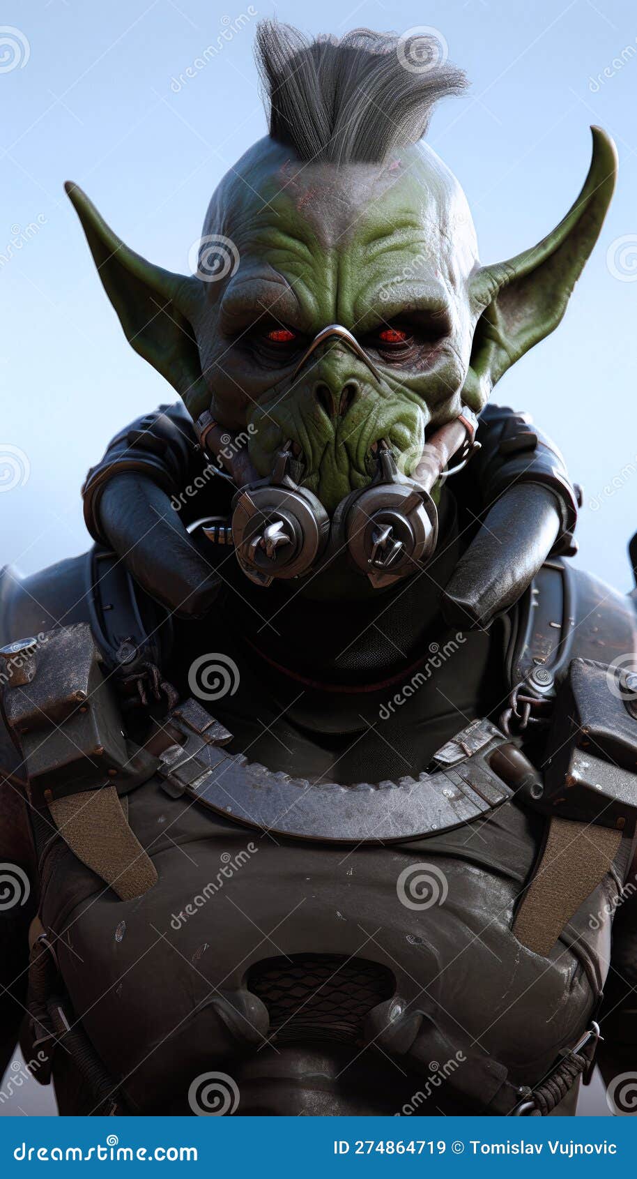 Post Apocalyptic Goblin Scavenger Stock Illustration - Illustration of ...